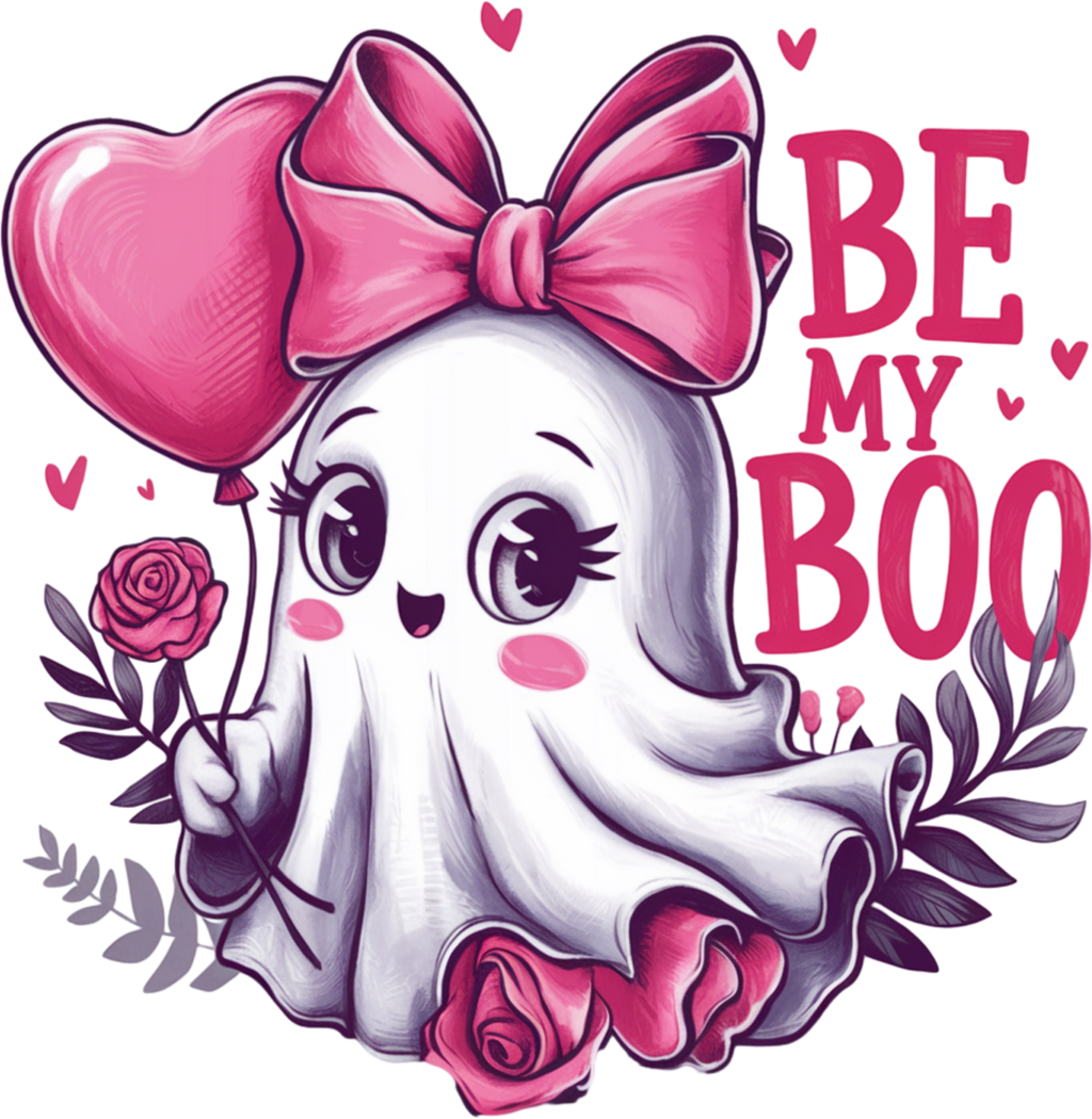 Valentines Day Ghost Be My Boo – Triad DTF